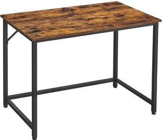 Vasagle Table d&039ordinateur Pasadena 100 x 50 x 75 cm Brun