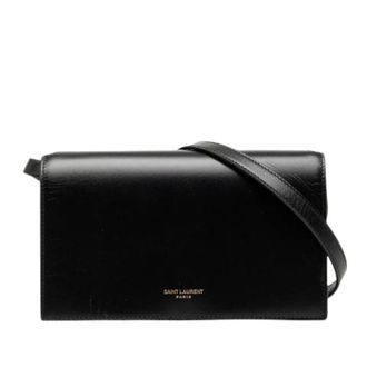 Saint Laurent Sac bandouli&egrave;re en cuir Pre-owned - Femme - Pre-owned - Noir - Taille: ONE Size