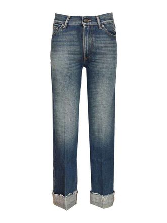 Mauro Grifoni Straight Leg Jeans - Blau