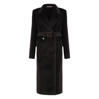 Tagliatore Kunstpelzmantel - - Coats - Damen - Braun - S