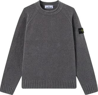 Stone Island Moulin&eacute; Baumwoll-Chenille-Pullover - - Knitwear - Herren - Grau - M