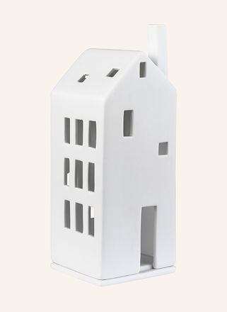 R&auml;der R&auml;der Dekofigur Lichthaus Grosse T&uuml;r Mit Teelichthalter weiss