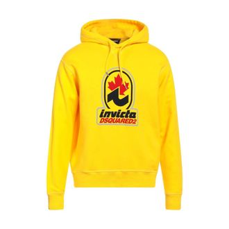 Dsquared2 Homme, Sweatshirts et sweats à capuche, Jaune, Taille: L Sweat à capuche
