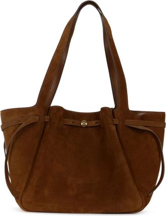 Tory Burch Femme, Sacs, Brun, Taille: ONE Size Romy Suede Tote