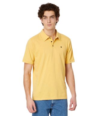 Hurley Herren H2o Dri Ace Slub Poloshirt, kurzärmelig Polohemd, Dusty Cheaddar, S