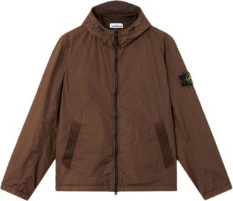 Stone Island Homme, Vestes, Brun, Taille: 2XL Veste &agrave; Capuche