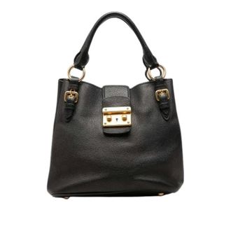 Miu Miu Pre-owned Satchel - Femme - Pre-owned - Noir - Taille: ONE Size