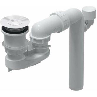 Villeroy & Boch Villeroy&boch - Zubeh&ouml;r - Ab- und &Uuml;berlaufgarnitur f&uuml;r Badewannen, ViFlow, Alpinwei&szlig; U90953001