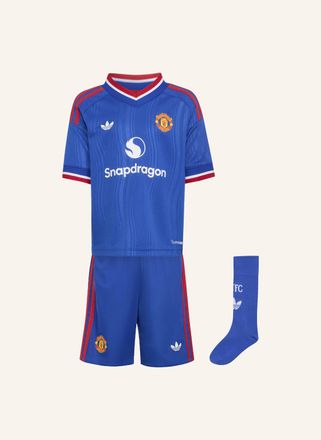 adidas Manchester United 26/27 Kids Ausw&auml;rts-Set blau