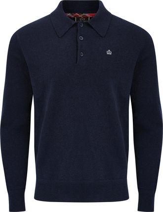 Merc Herren Spey Poloshirt Sweater, Marineblau, XL