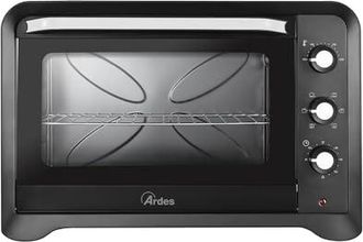 Ardes AR6264PB Four électrique ventilé Capacité de 64 litres avec lumière interne 6 fonctions de cuisson minuterie double vitrage avec accessoires MAGNUS, N