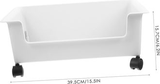 Holibanna Mobiler Aufbewahrungsbehälter mit Robuster Kasten für Bücher und Kleidung Kompakter Schreibtisch Organizer für Studenten Praktischer Bücherwagen für S