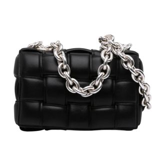 Bottega Veneta Pre-owned Chain Handle Woven Bag - - Pre-owned - Damen - Schwarzk - ONE SIZE