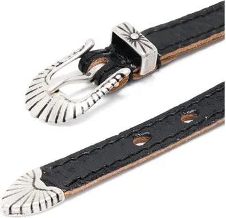 Our Legacy Silver-Tone Buckle Belt - Silver