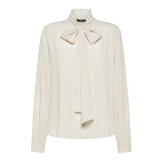 Seventy Femme, Blouses et Chemises, Blanc, Taille: 36 FR Chemisier &agrave; Lavalli&egrave;re