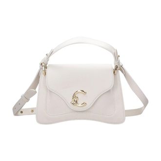 Coccinelle Femme, Sacs, Blanc, Taille: ONE Size Sac Bandouli&egrave;re en Cuir Blanc