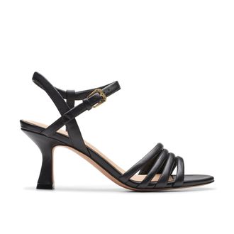 Clarks Damen Sandalette - Riemchen Sandalen Amali May Signatur 26176264 4 Schwarz, EU 37,5