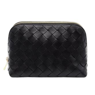 Bottega Veneta Pochette en cuir Intrecciato Pre-owned - Femme - Pre-owned - Noir - Taille: ONE Size