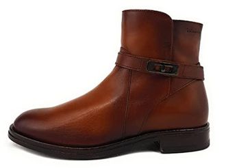 Tamaris Bottines pour femme avec fermeture &eacute;clair - Marron - Loisirs, cognac, 39 EU
