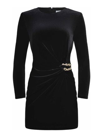 Self Portrait Robe Au Genou - Noir