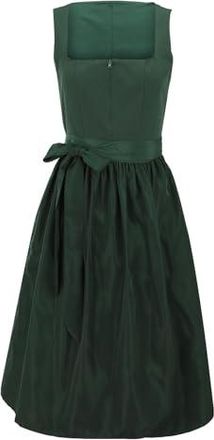 Generic Robe en velours pour femme - Avec tablier Dirndl - &Eacute;l&eacute;gante robe festive en mousseline de soie, vert, 3XL