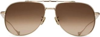 Cutler and Gross unisex, Accessoires, Jaune, Taille: 60 MM Sloane Pilot Lunettes de soleil