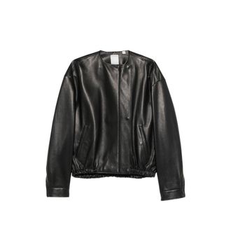 Calvin Klein Leather Bomber Jacket