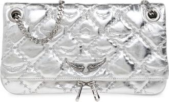 Zadig&Voltaire Femme, Sacs, Gris, Taille: ONE Size Rock II Shoulder Bag