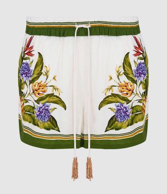 Farm Rio Short Tropical Scarf Sand