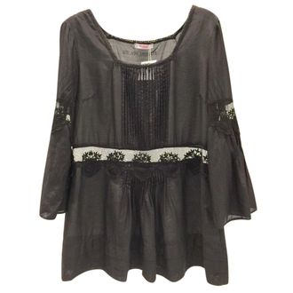 Blumarine Black Silk Tunic Size M