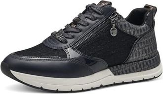 Tamaris Femme Baskets, Dame Baskets Basses,Semelle int&eacute;rieure Amovible,Chaussure de Ville,Chaussure &agrave; Lacets,Navy Comb,37 EU