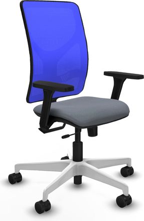 Piqueras y Crespo Ergonomischer Stuhl mit 3D-Armlehnen, h&ouml;henverstellbare Lendenwirbelst&uuml;tze, ausgestattet mit Syncro/Traslack und Schneideschaum. Mit Rollen von 65 mm 