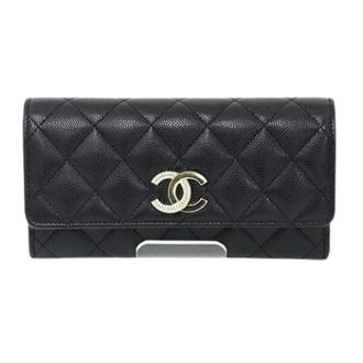 Chanel Portefeuille en cuir Pre-owned - Femme - Pre-owned - Noir - Taille: ONE Size