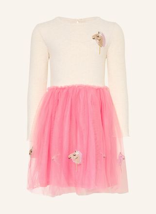 Danamade Danamade Kleid Im Materialmix rosa