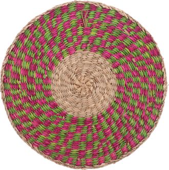 BESPORTBLE Bunte Handgewebte Runde Seetang Platzsets Hitzebest&auml;ndig Tischuntersetzer f&uuml;r Esszimmer K&uuml;che Vielseitige Dekoration und Schutz vor Hitze Waschbar f&uuml;r