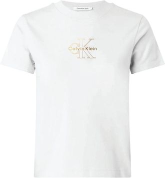 Calvin Klein Jeans T-Shirt SS CLASSIC FOIL MONOLOGO TEE Mit Metallic-Logo
