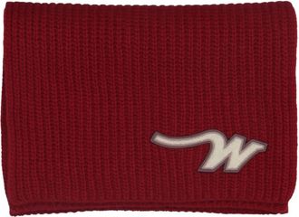 Max Mara Femme, Accessoires, Rouge, Taille: ONE Size Maxi W Patch Beanie