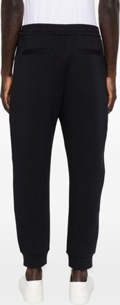Emporio Armani Logo Cotton Sweatpants - Black