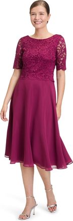 Vera Mont Damen Cocktailkleid mit Spitze 38, Sweet Berry