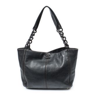 Chanel Crossbody Bags - Wooden Chain Shopping Tote - Gr. unisize - in Schwarz - f&uuml;r Damen