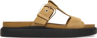 Clarks Pantoletten Clarks Aristella West 26185811 Braun