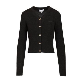 Ganni Damen, Strickwaren, Grau, LGr&ouml;&szlig;e