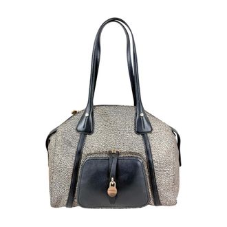 Borbonese Femme, Sacs, Beige, Taille: ONE Size Poche Shopping M