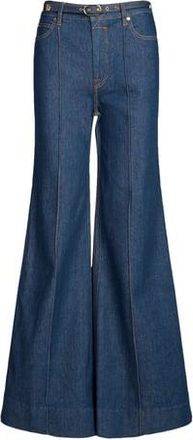 Zimmermann Jeans flare en coton m&eacute;lang&eacute;