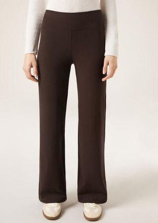 Calzedonia Palazzohose Mit Kaschmir Braun