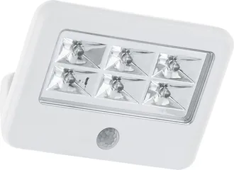 Eglo LED Wandlampe Gavello, Wandleuchte innen, Kunststoff in weiss, Kunststoff in transparent neutralweiß IP54