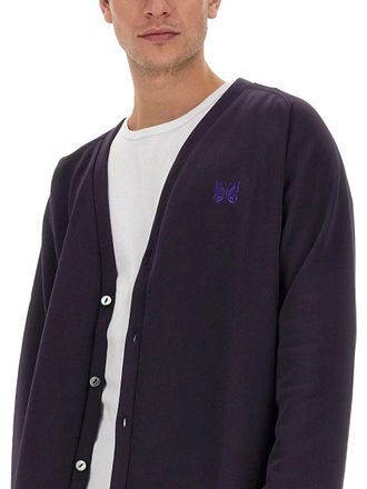 Needles Logo-Knit Cardigan - Purple