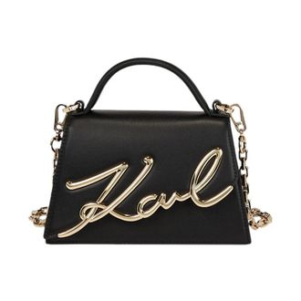 Karl Lagerfeld Signature Crossbody Bag - - Bags - Damen - Schwarzk - ONE SIZE
