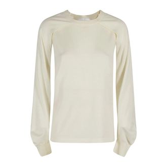 Helmut Lang Merino Crew Neck Shrug - - Knitwear - Damen - Beige - M