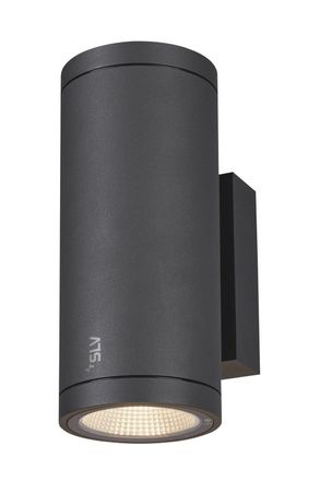 SLV LED Wandlampe ENOLA UP/DOWN M f&uuml;r die Au&szlig;enbeleuchtung von W&auml;nden, Wegen, Eing&auml;ngen, LED Strahler, dimmbare Wandleuchte, Gartenlampe, Wegeleuchte/CCT-